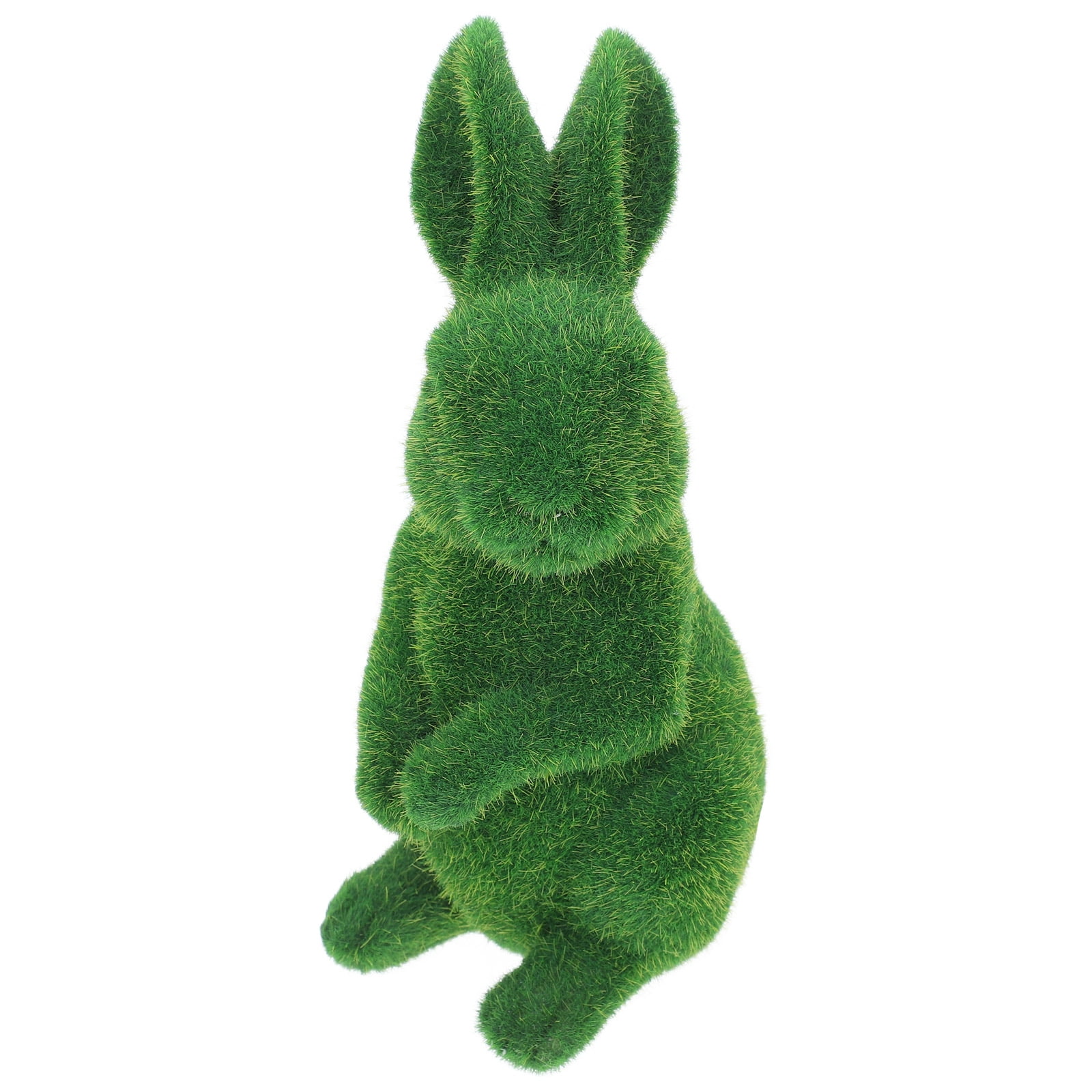 BESTYASH Lifelike Green Moss Rabbit Garden Statue Resin Flocking ...