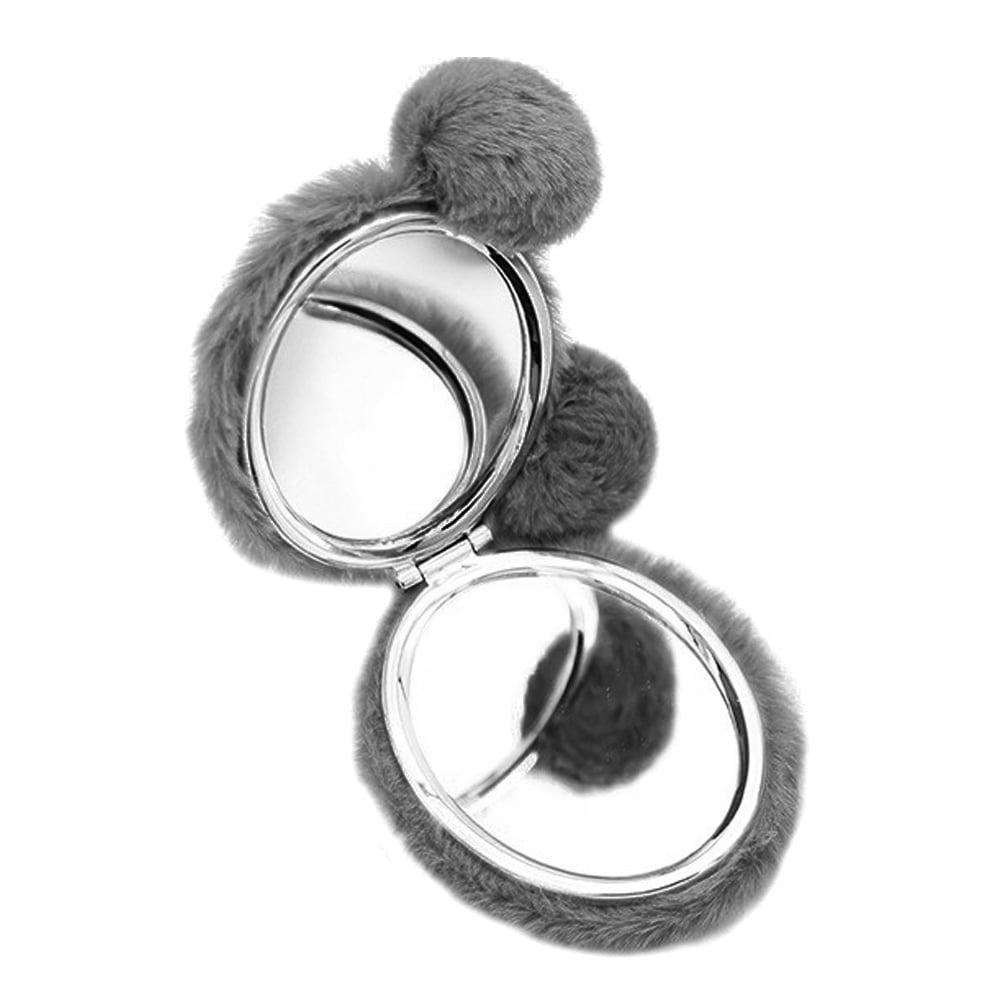 BESTYASH Light Grey Small Handheld Foldable Mirror with Double Sided ...