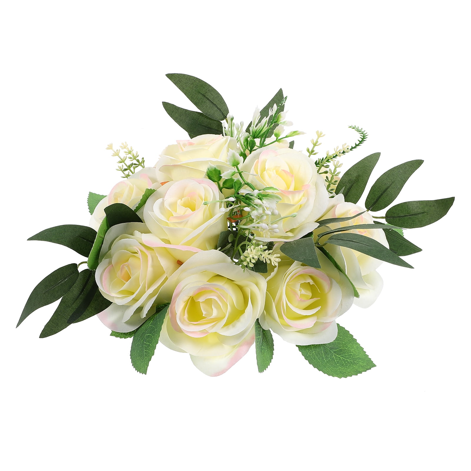 BESTYASH Light Yellow Artificial Rose Flower Ball for Centerpieces ...