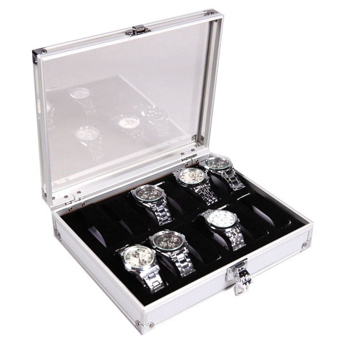 BESTYASH Lockable Jewelry Box for Watch Collectors Aluminum 1Pack ...