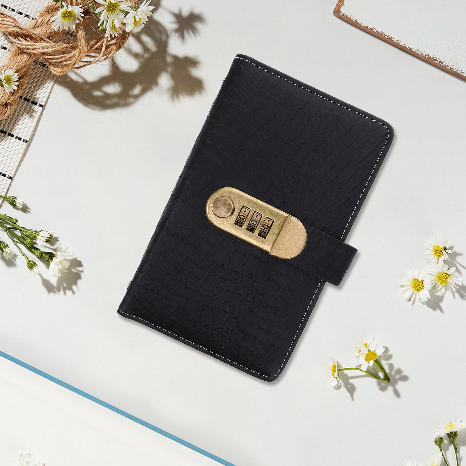 BESTYASH Saving Challenge Binder with Password Lock Black PU Cover ...