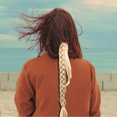 BESTYASH Long Yellow Braided Ponytail Extension Synthetic Hair for ...