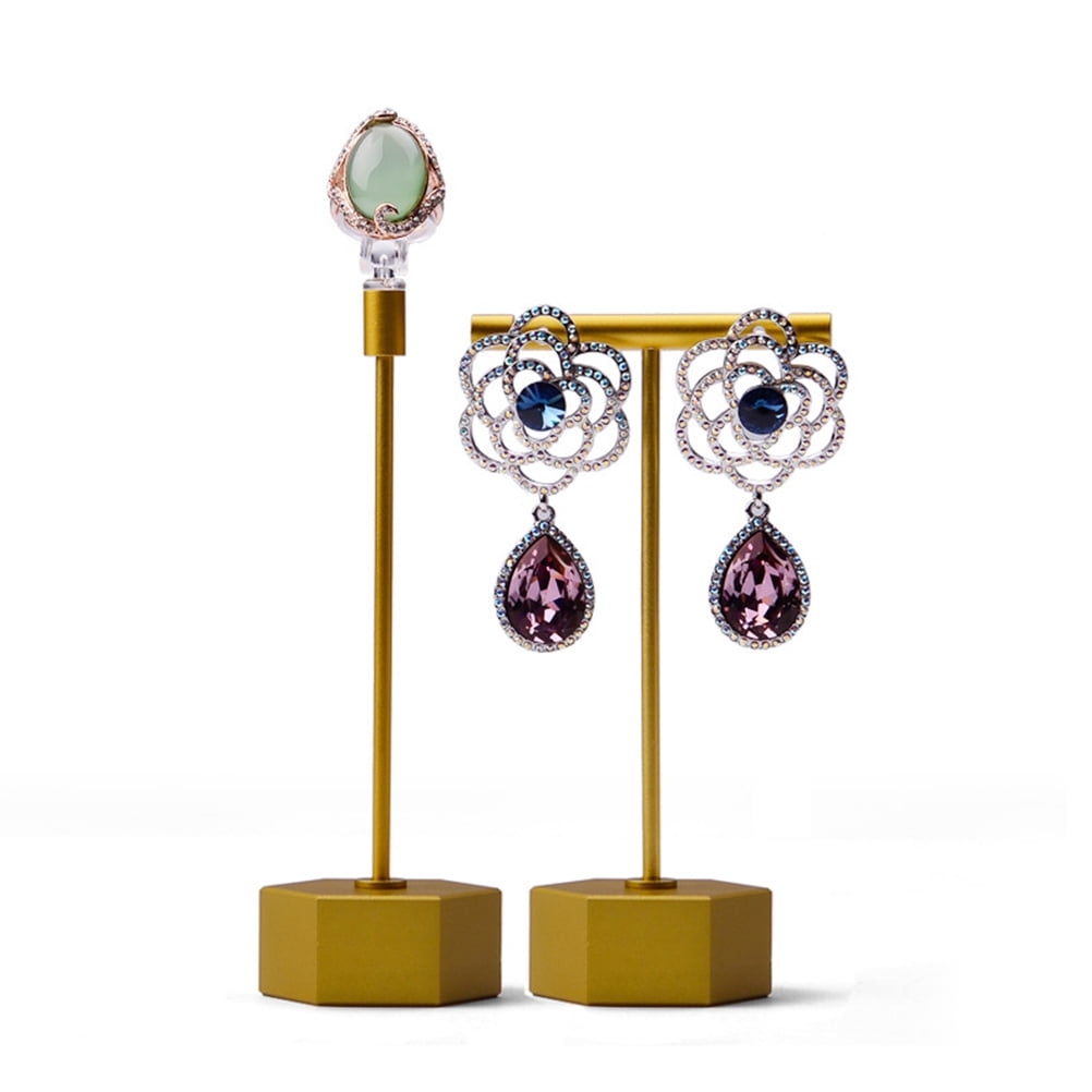 BESTYASH Metal Jewelry Holder in Golden Color Suitable for Displaying ...