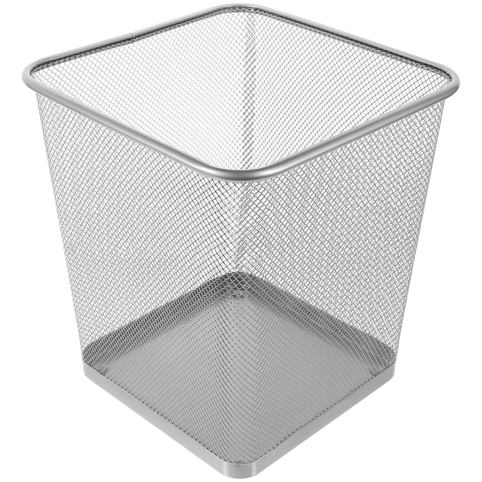 BESTYASH Metal Mesh Trash Bin Reusable Wastebasket for Home Office ...
