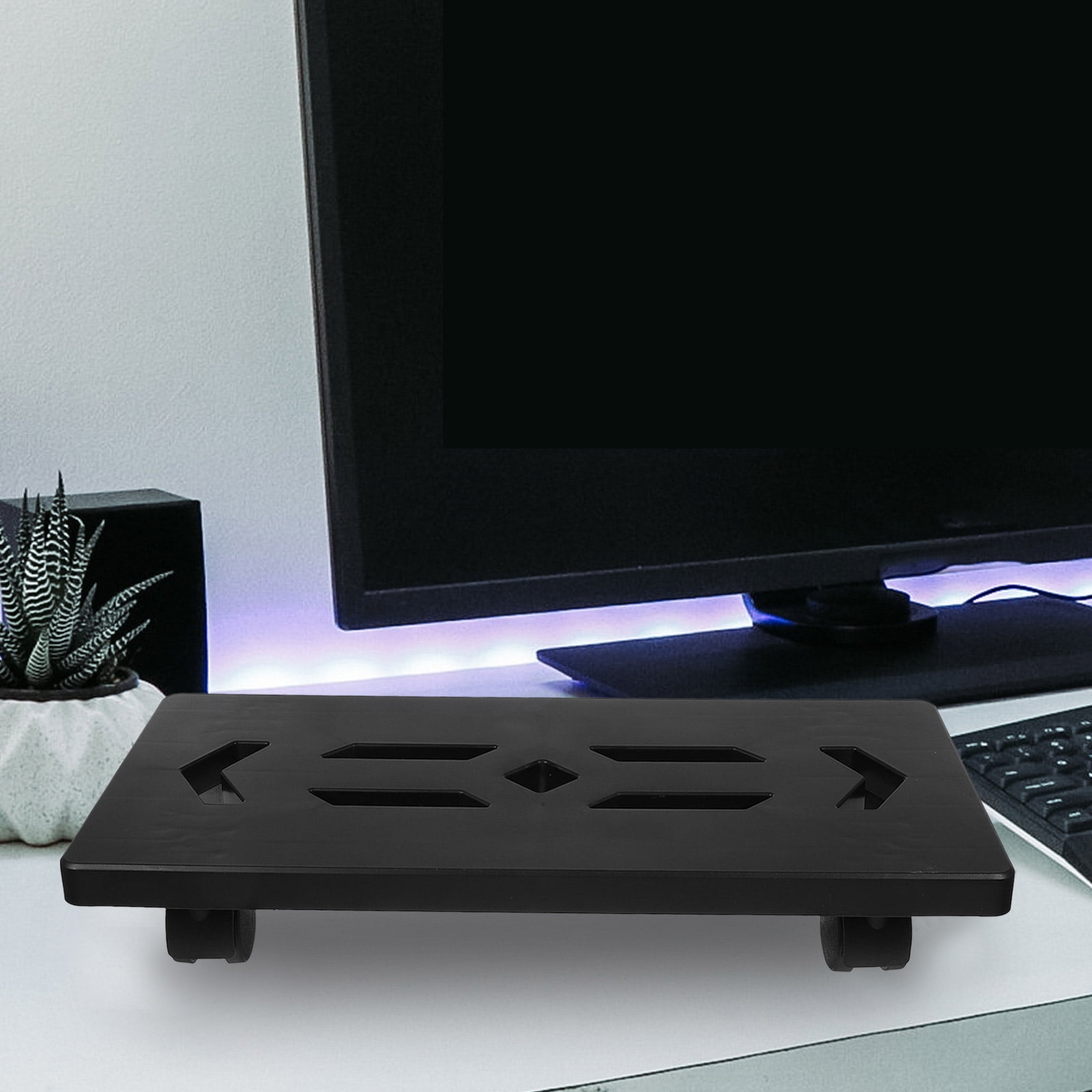 BESTYASH Movable Pc Stand with Four Wheels for Enhanced Cooling and ...