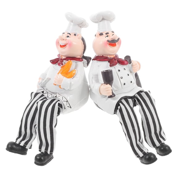 BESTYASH Multi Color Resin Chef Statue for Kitchen Table Decoration and ...