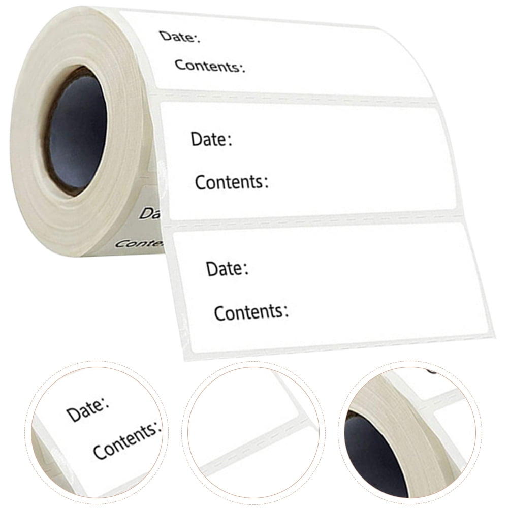 BESTYASH Multi Function White Food Label Stickers for Container Marking ...