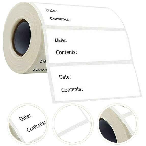 BESTYASH Multi Function White Food Label Stickers for Container Marking ...