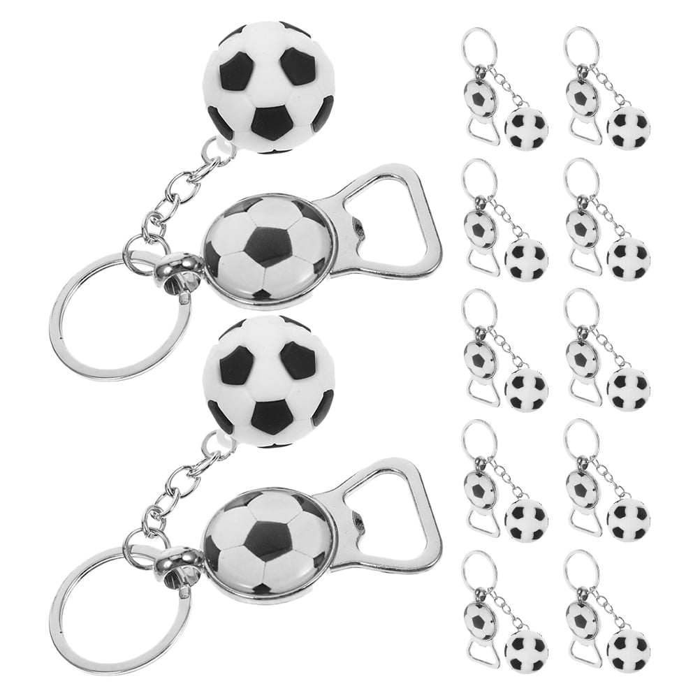 BESTYASH Football Bottle Opener Keychain Set, 12 Pieces Stylish and ...