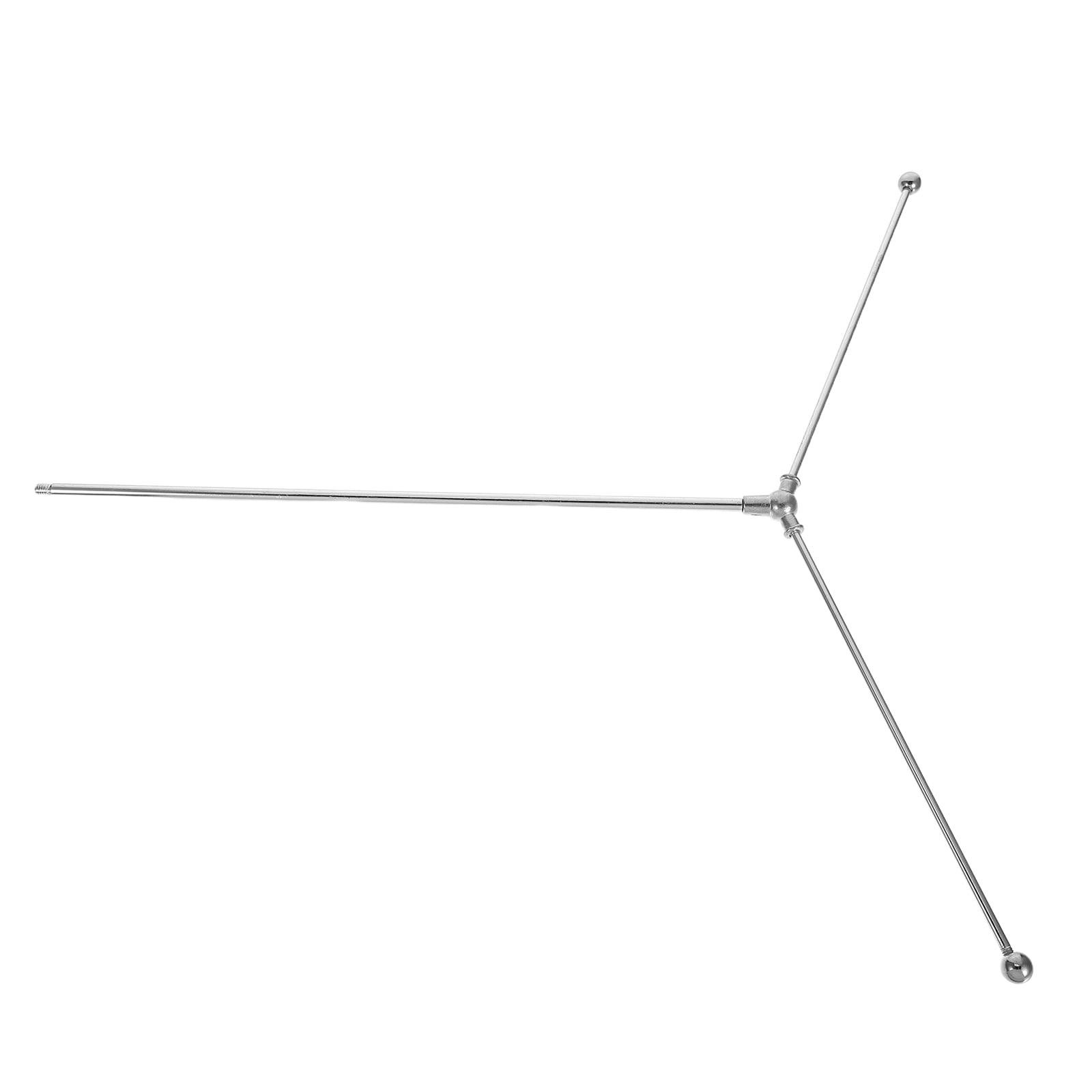 BESTYASH Office Desk Metal Flagpole Base Plated Silver Sturdy Stable ...