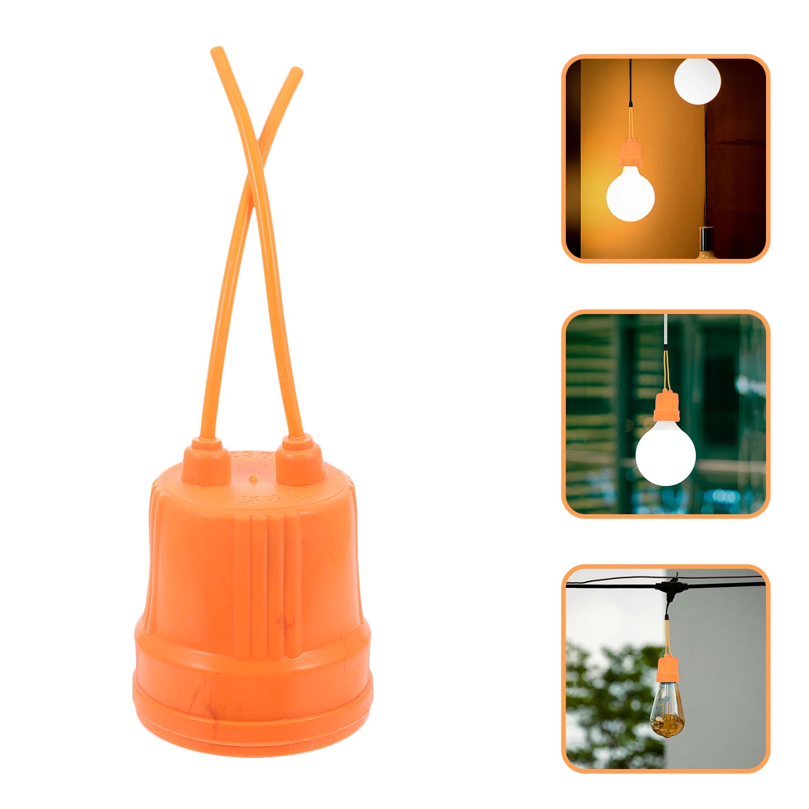 BESTYASH 10Pcs High Temperature Resistant Orange Light Socket for ...