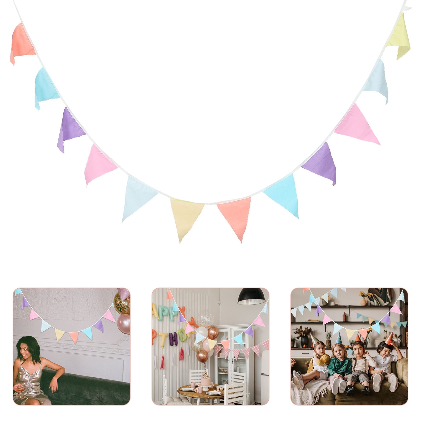 BESTYASH Outdoor Birthday Banner Cloth Pennant Banner Flags Multi 1Pcs ...