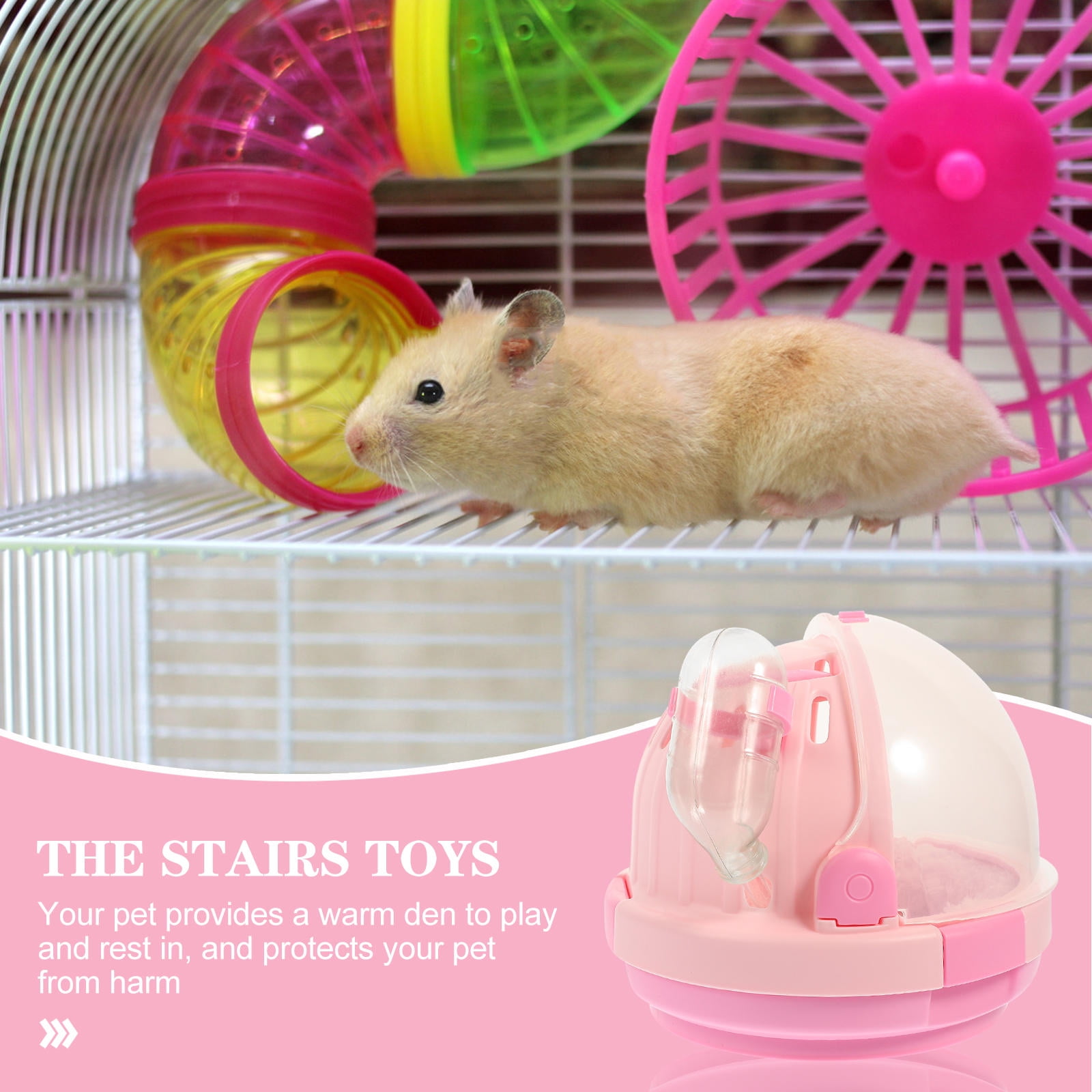 BESTYASH Outdoor Plastic Hamster Container with Air Ventilation for ...