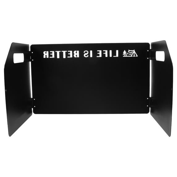 BESTYASH Outdoor Stove Wind Deflector Camping Stove Windshield Iron ...