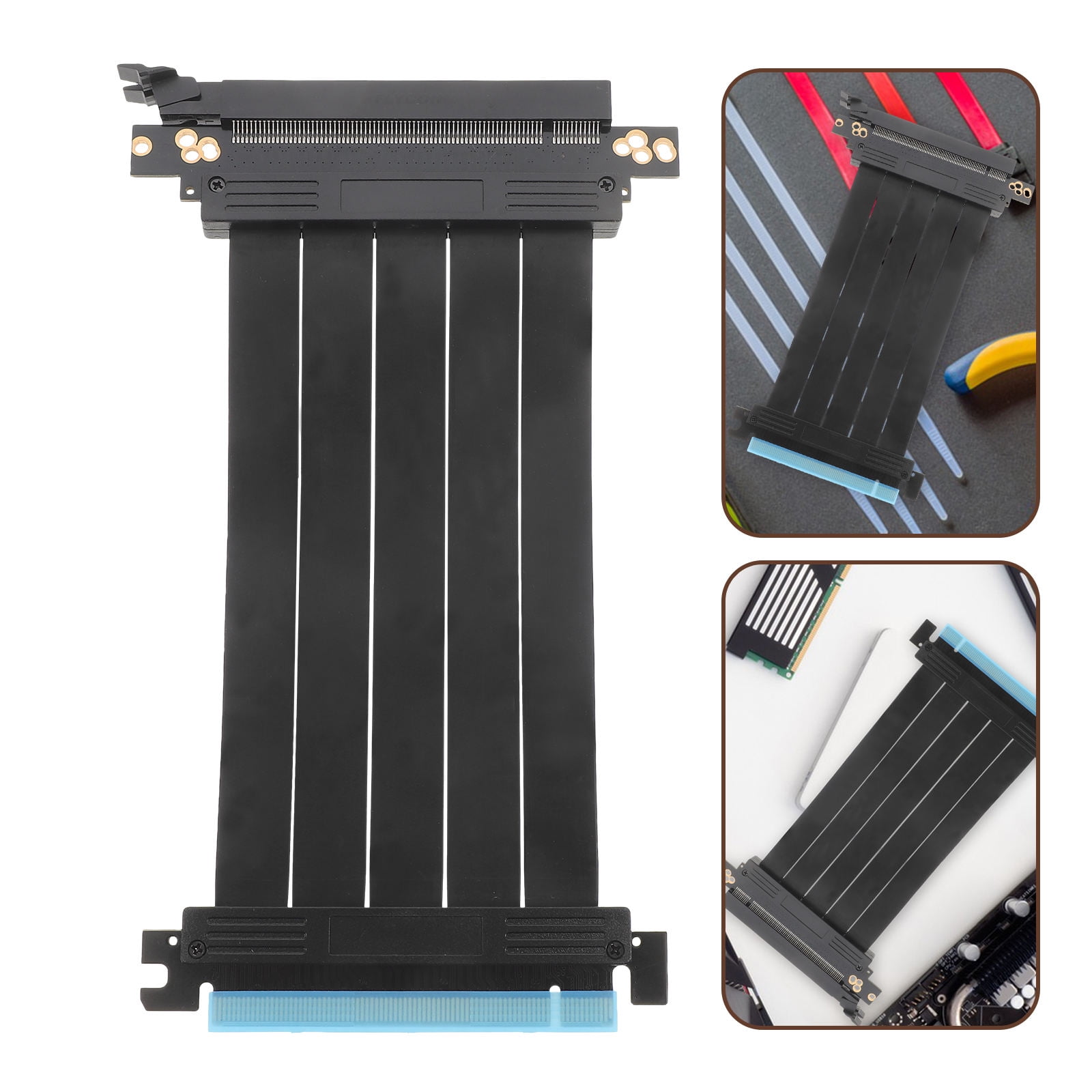 BESTYASH PCIE 3.0 GPU Riser Cable Black Copper for Convenient GPU ...
