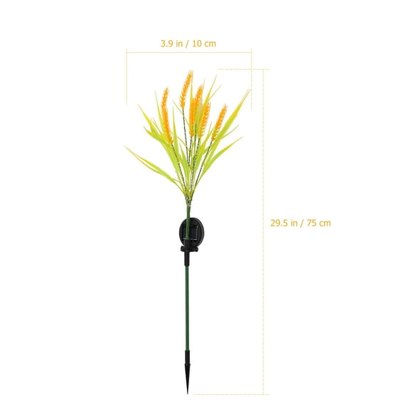 BESTYASH Pathway Light Solar Powered Outdoor LED Wheat Lamp Waterproof ...