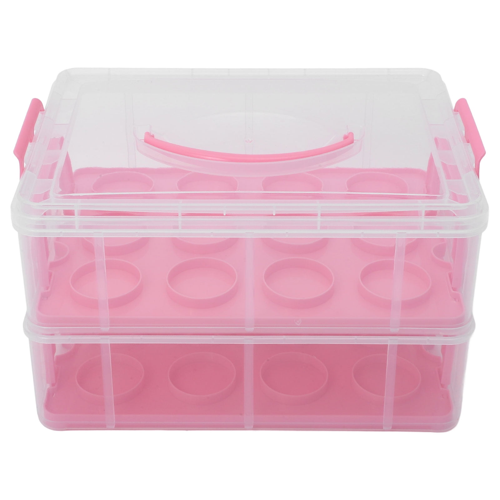 BESTYASH Pink Cake Carrier Reusable Cake Box for Storage PP Material ...