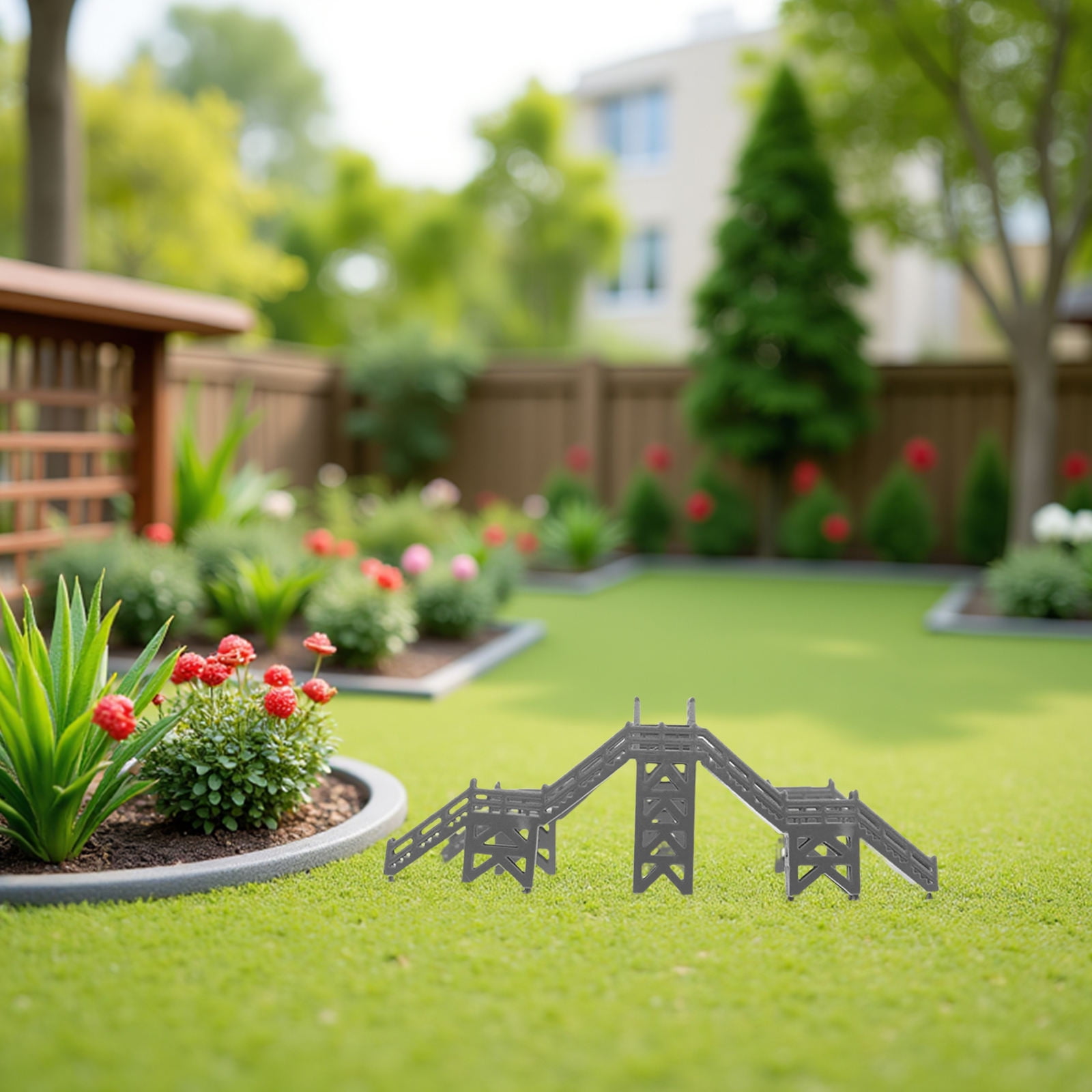 BESTYASH Plastic Footbridge Model Kit DIY for Train Scenery and Home ...