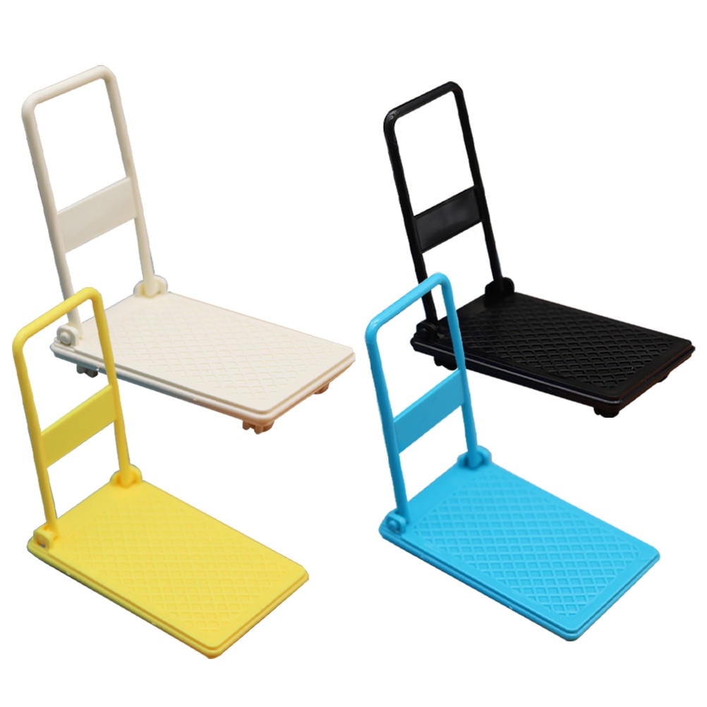 BESTYASH Plastic Rectangular Trolley 4Pcs Mini House Cart with Wheels ...