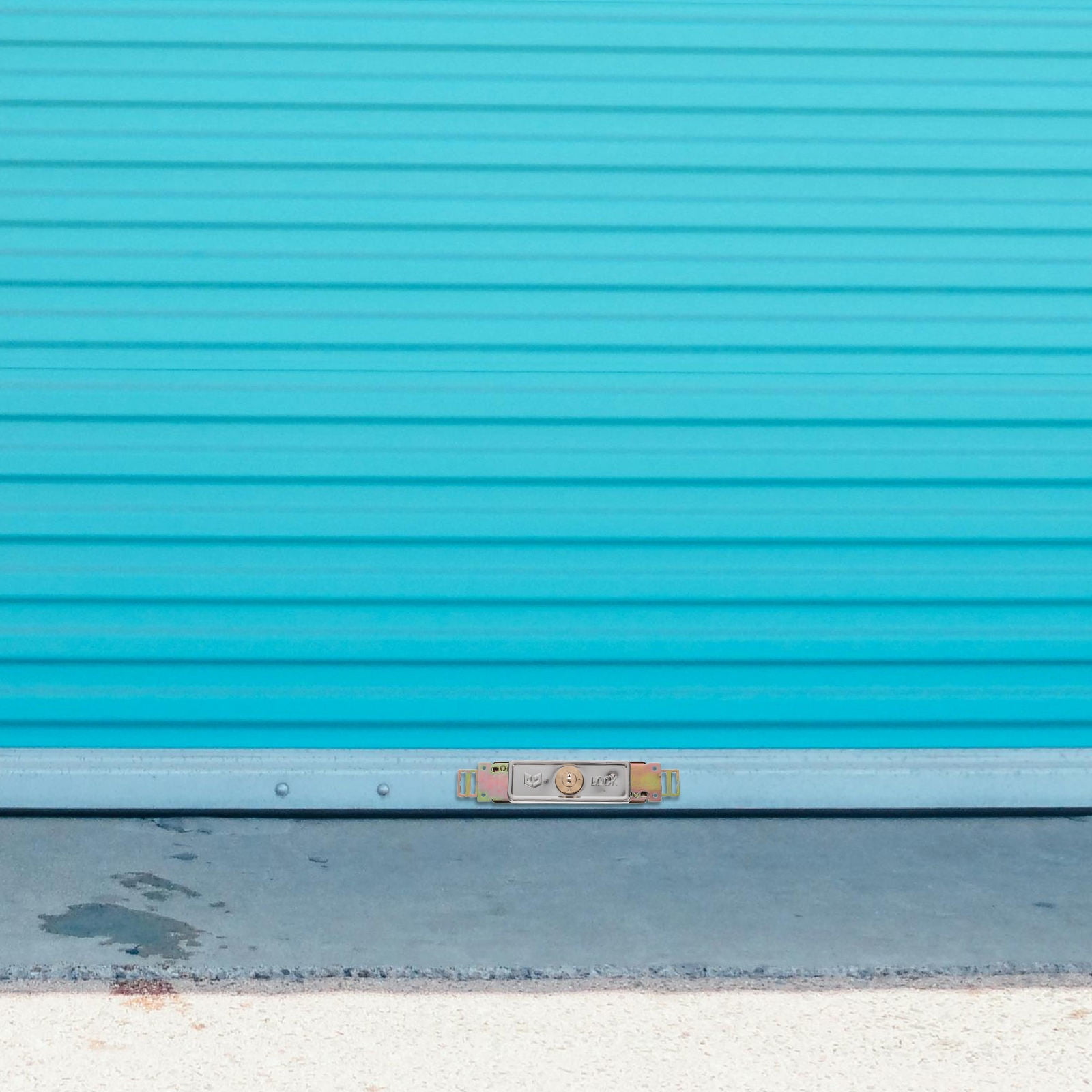 BESTYASH Plated Silver Rolling Door Lock for Garage with Easy Push ...