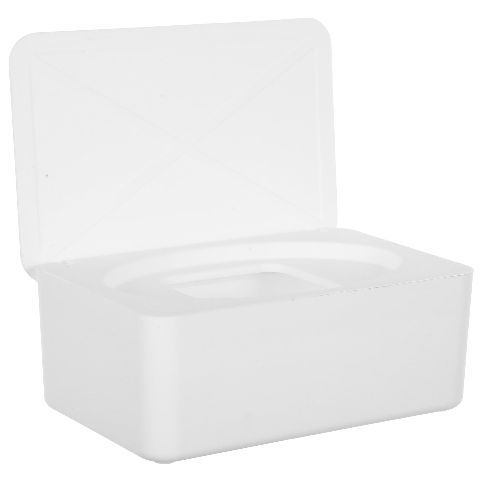 BESTYASH Portable Wet Wipes Container White Plastic Stylish Storage Box ...