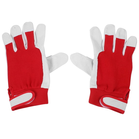 BESTYASH Puncture Resistant Gardening Gloves Red Cloth Gloves for ...