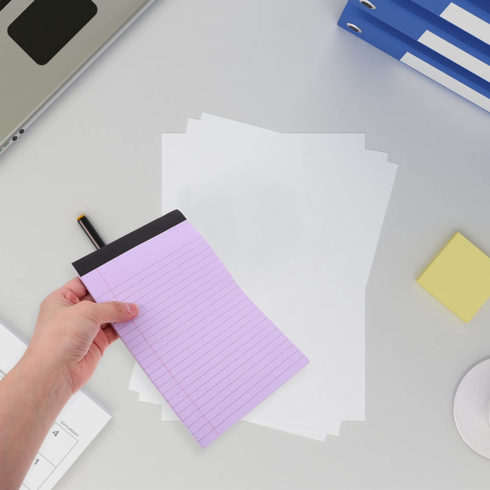 BESTYASH Purple Legal Pad Notebook for Writing Use Lightweight and ...