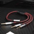 BESTYASH Red 3 Way Audio Adapter Cable for Headphone Microphone Combo ...