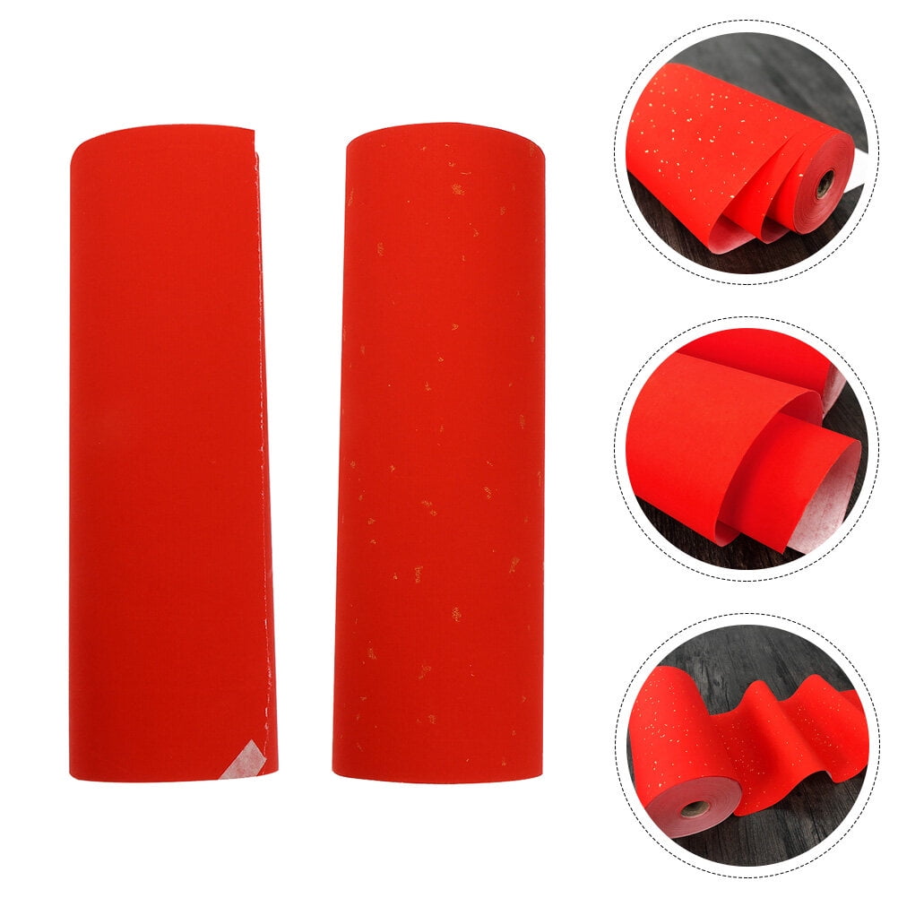 BESTYASH Red Construction Paper for Calligraphy Durable Xuan Paper for New Year Festival Scenes ...