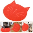 BESTYASH Red PVC Cat Feeding Mat Waterproof Nonskid Cat Water Bowl Mat ...