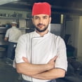 BESTYASH Red Pirate Turban Chef Hat with Adjustable Ribbon for ...