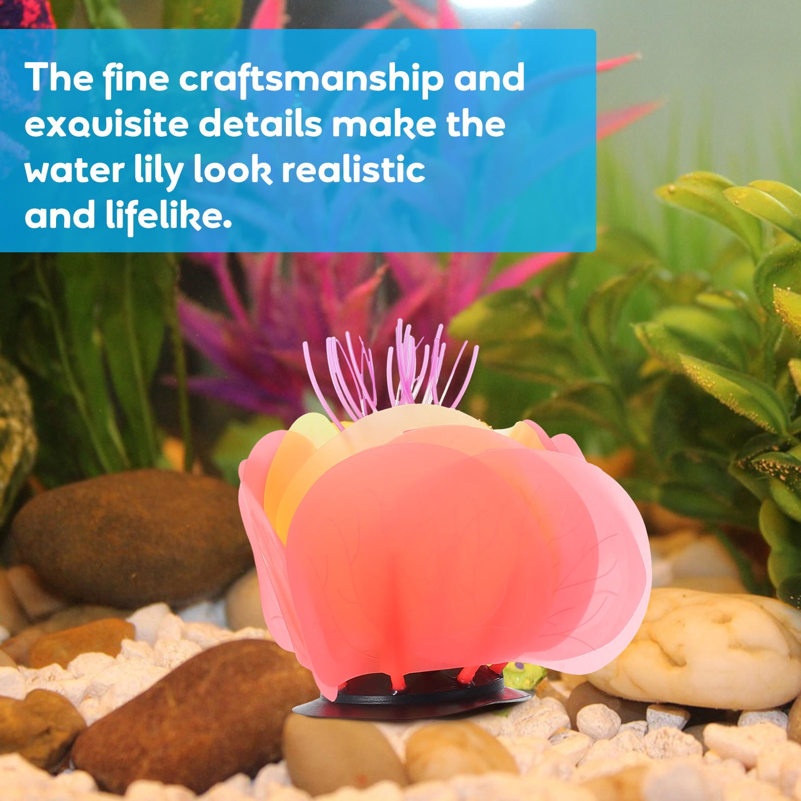 BESTYASH Red Silicone Coral Adornment Aquarium Decoration Safe Non ...