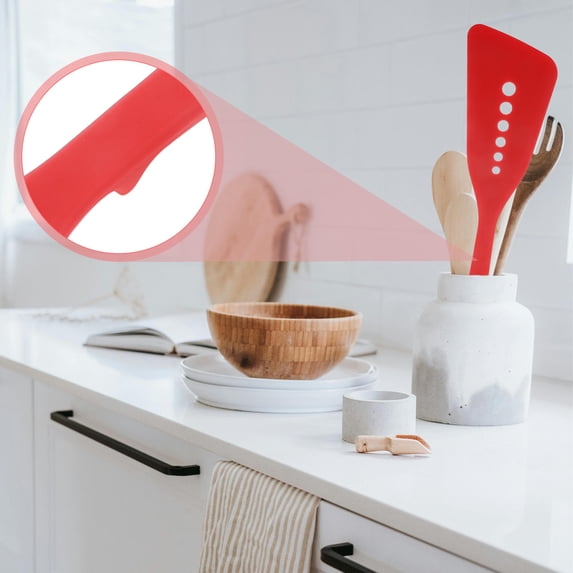 BESTYASH Red Silicone Spatula for Cooking NonStick Kitchen Accessory ...
