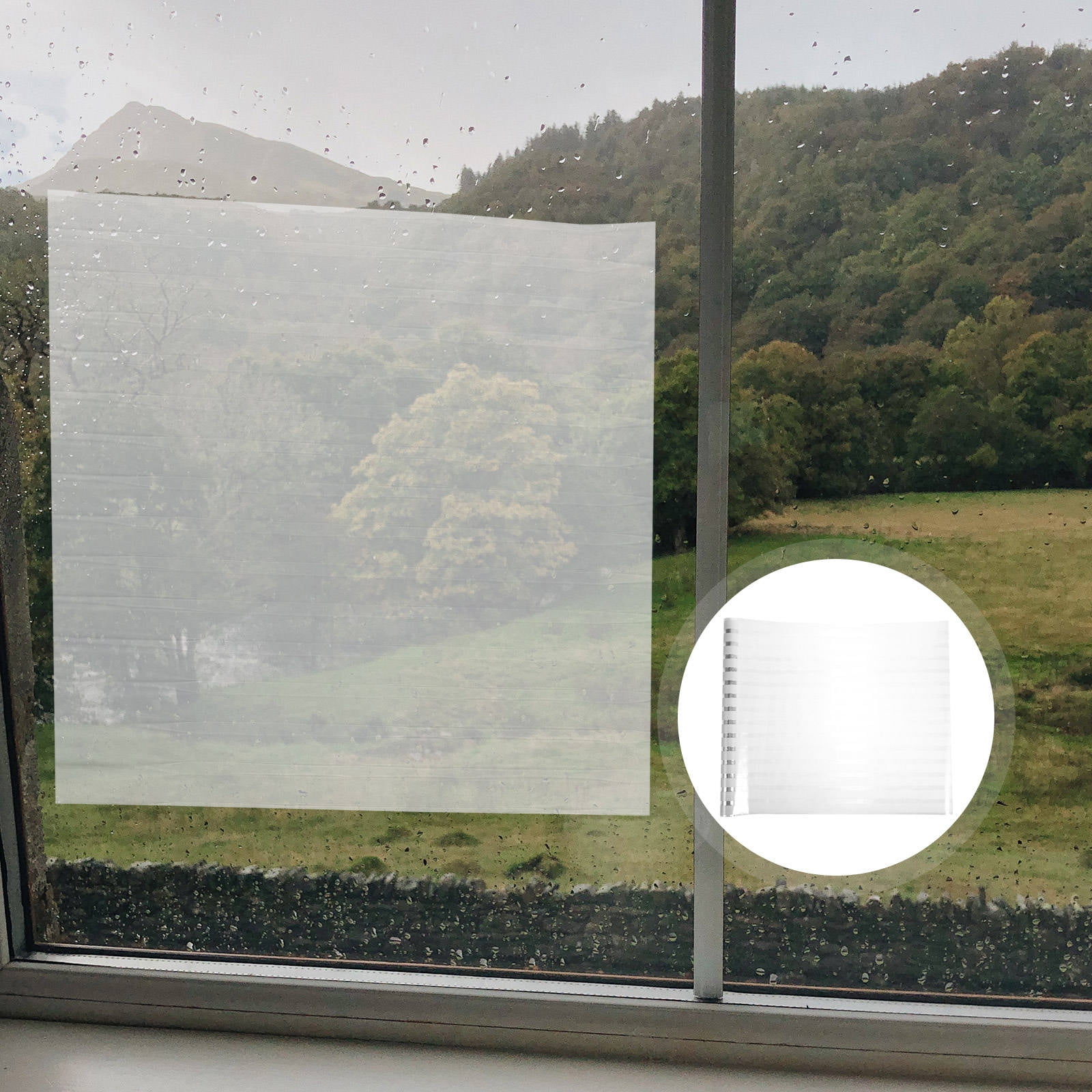 BESTYASH Removable White Window Frosting Film Privacy Sticker for Glass ...
