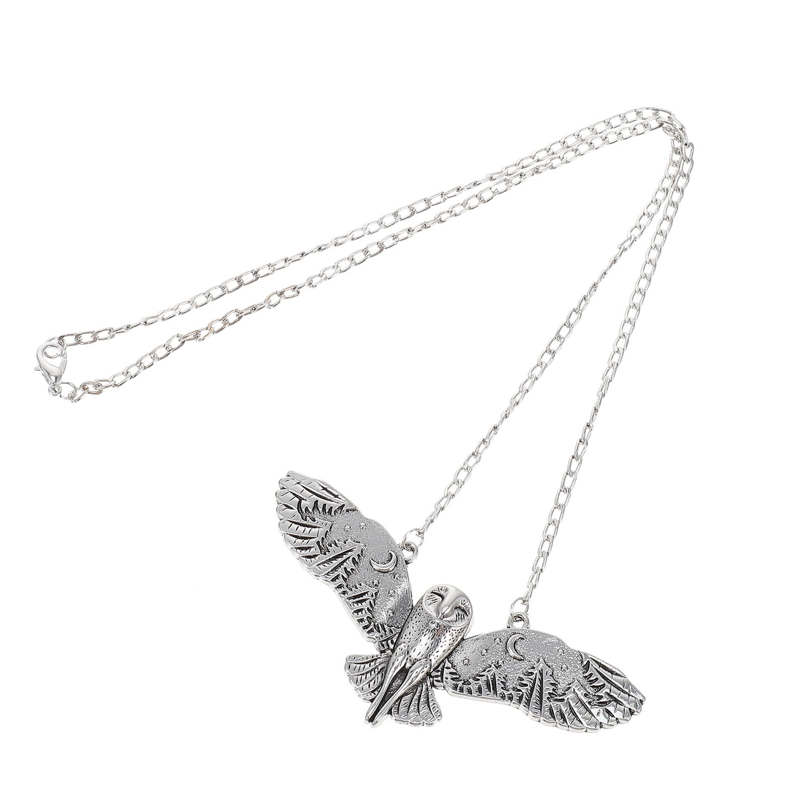 BESTYASH Retro Design Owl Shape Pendant Necklace Elegant Clavicle Chain ...