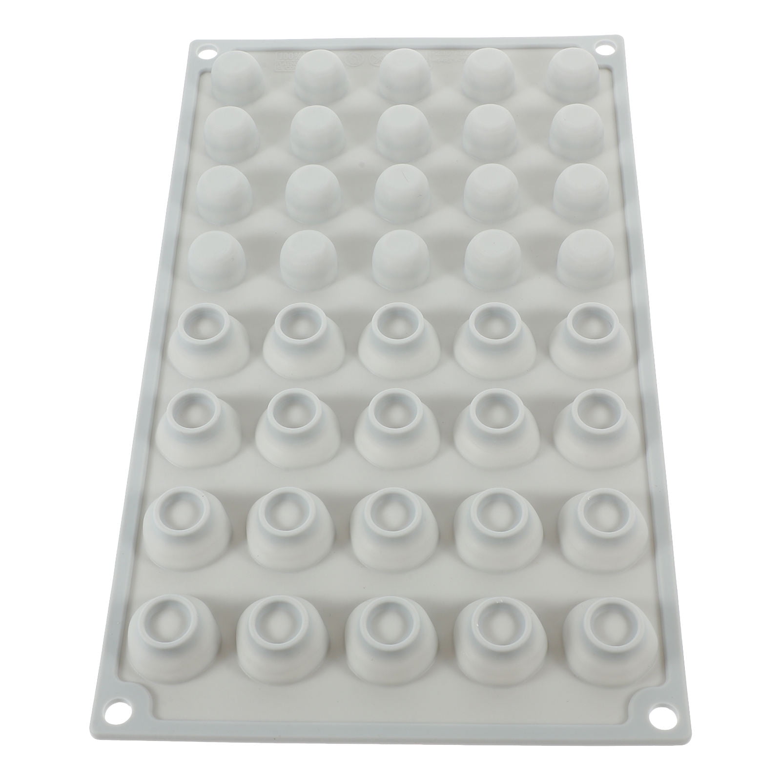 BESTYASH Reusable Grey Silicone Mold for Chocolate Candy Fondant Baking ...