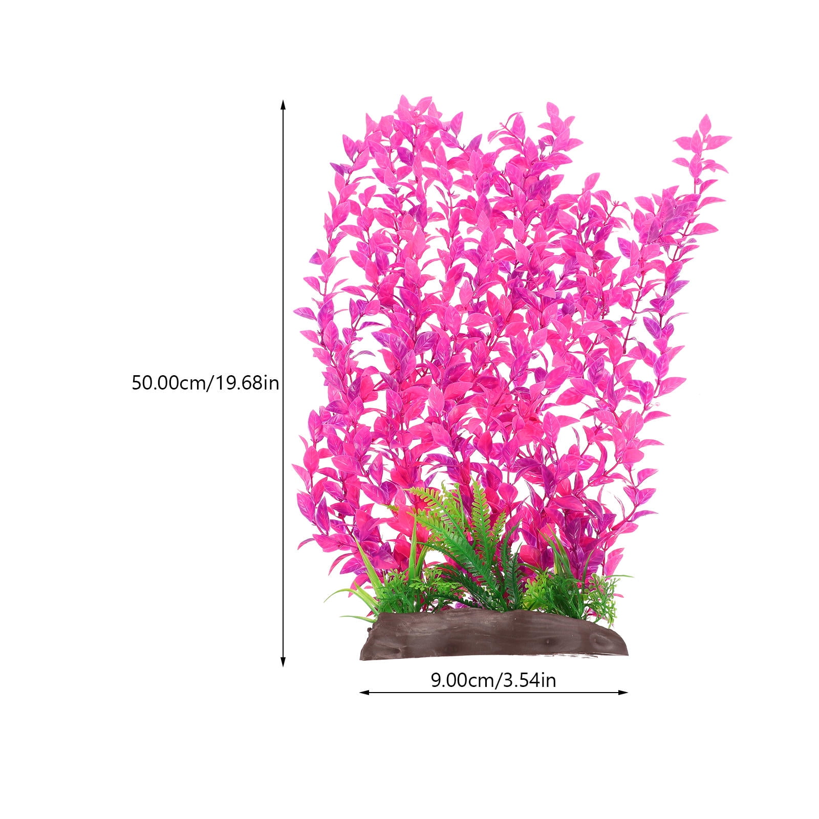 BESTYASH Rosy Plastic Tall Aquarium Decor Lifelike Plant Ornament for ...