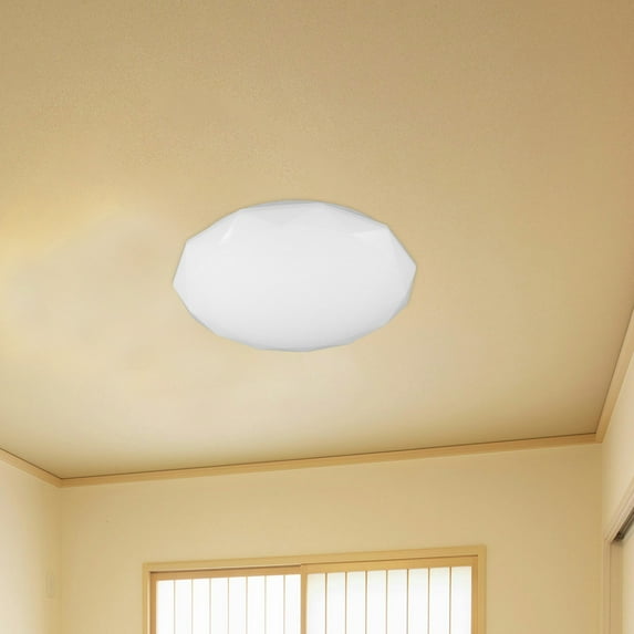 BESTYASH Round Plastic Ceiling Lamp Shade Cover for Flush Mount Ceiling ...