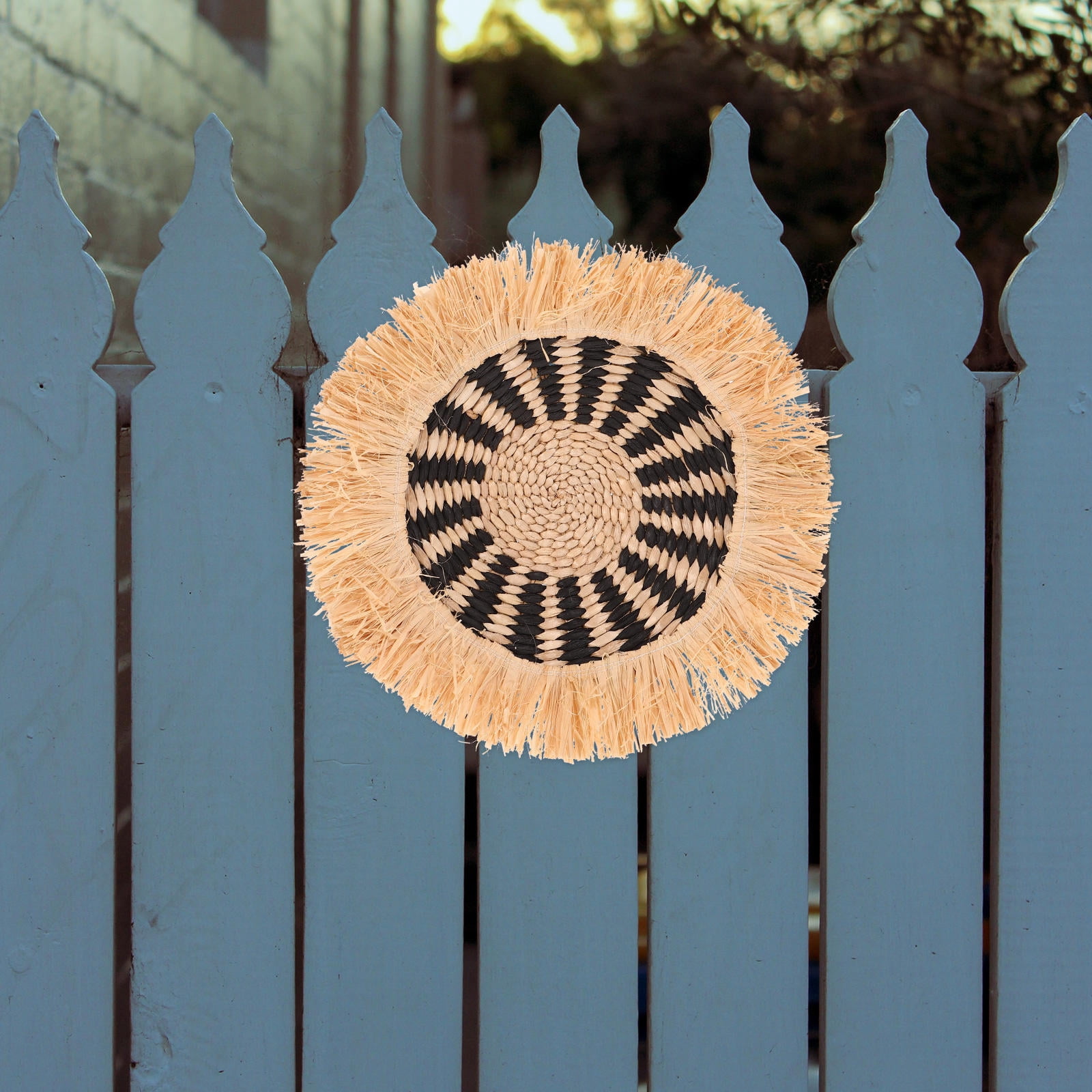 BESTYASH Rustic Style Woven Wall Pendant Crafted from Natural Cattail ...