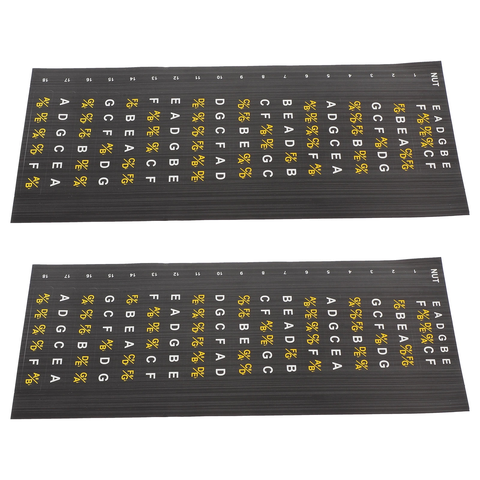 BESTYASH Self Adhesive Black Guitar Fretboard Sticker for Acoustic and ...