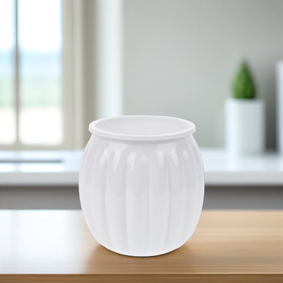 BESTYASH Automatic Self Watering Flower Pot White Planter with ...
