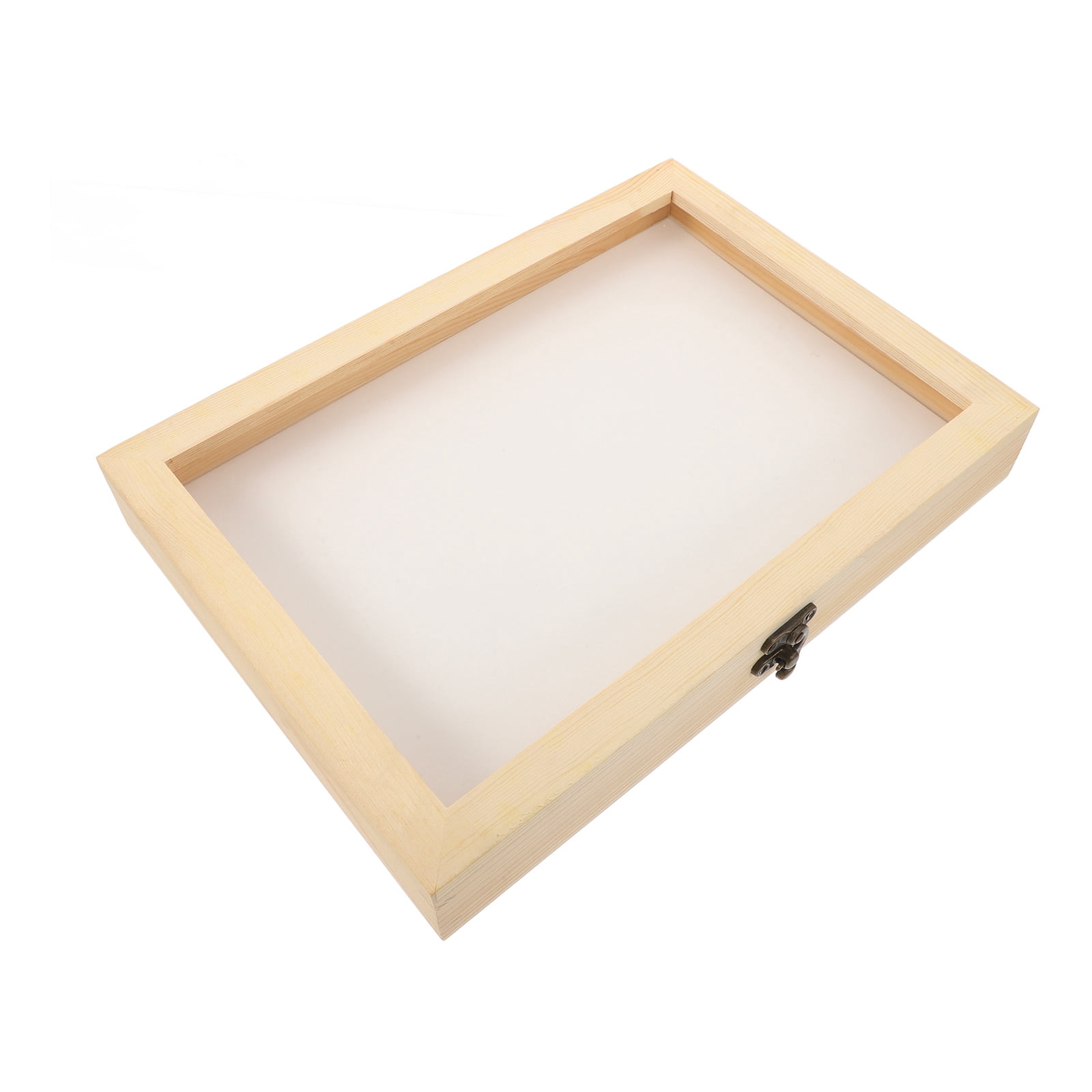 BESTYASH Shadow Glass Display Box Box Light Yellow PVC Preservation for ...