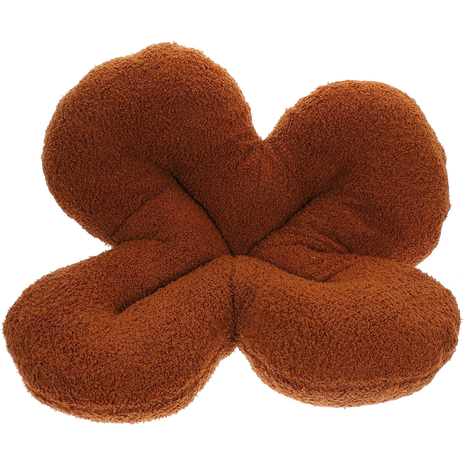 BESTYASH Shamrock Plush Throw Pillow in Coffee for Home Sofa Couch ...