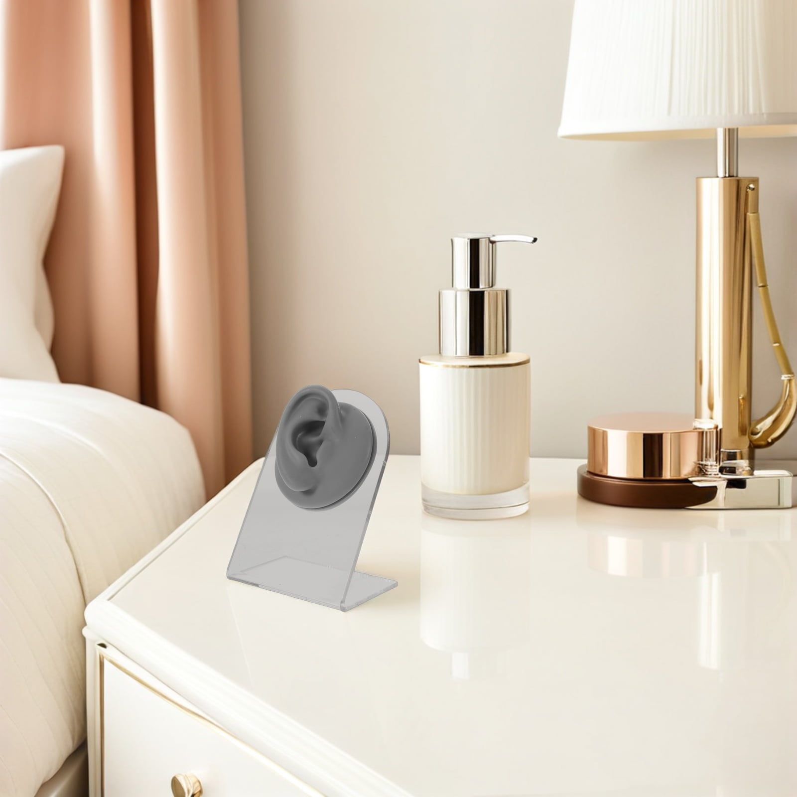 BESTYASH Silicone Ear Display Stand Light Grey Artificial Ear Model for ...