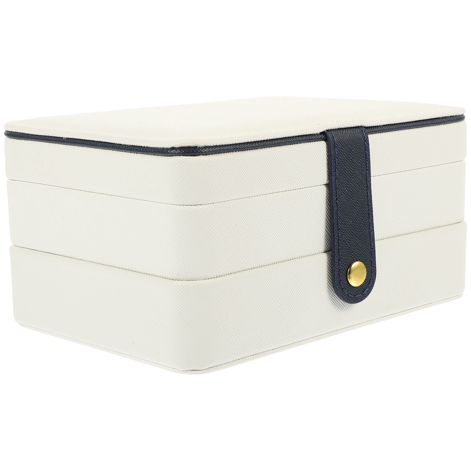 BESTYASH Simple White Multi Layer Jewelry Box Portable Organizer for ...