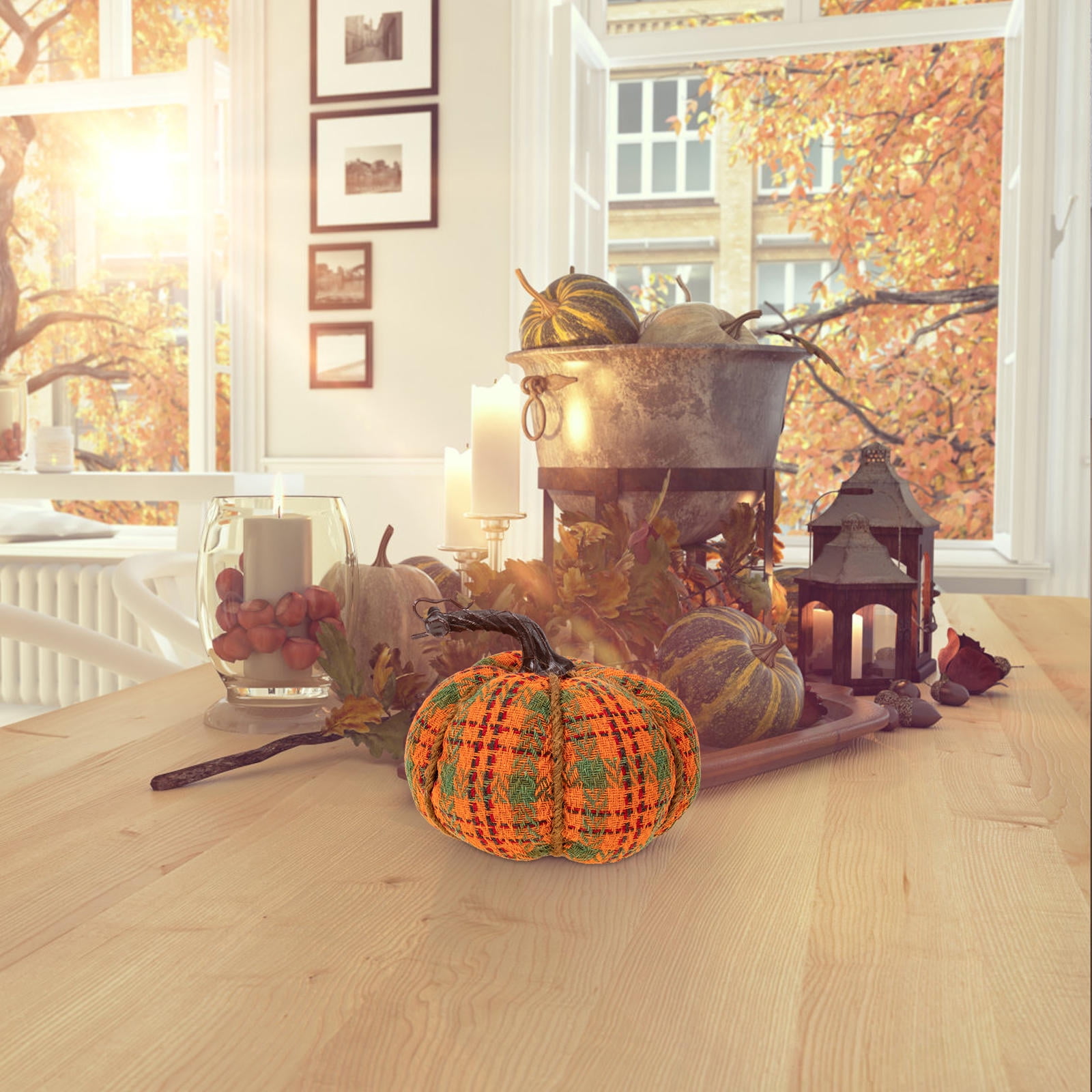 BESTYASH Knitted Simulation Pumpkin Decoration for Harvest Festival ...