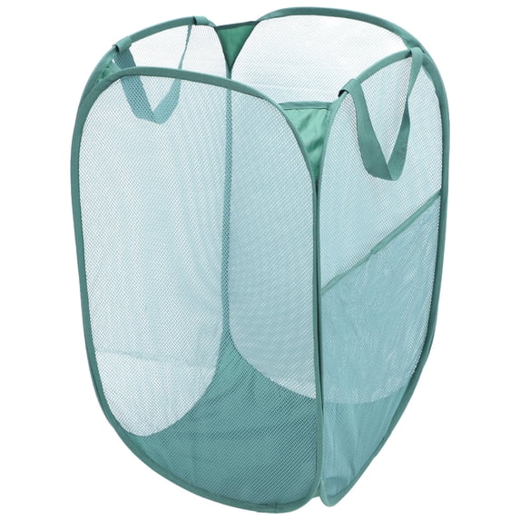 BESTYASH Sky Blue Foldable Laundry Mesh Basket for Home Storage with ...