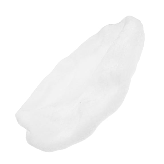 BESTYASH Soft White Toilet Lid Cover Plush Fabric Washable Protector ...
