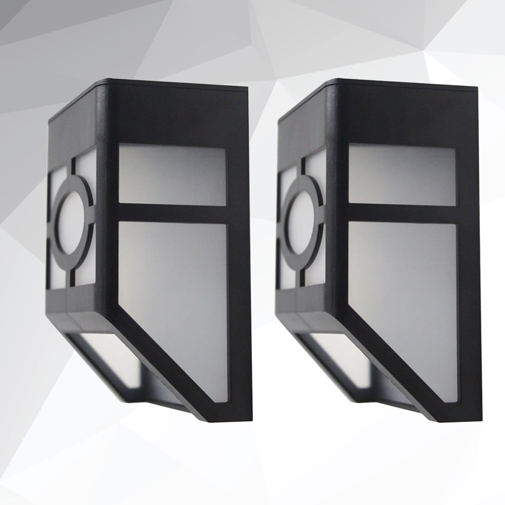 BESTYASH Solar Wall Mounted Lights Outdoor Black ABS 1Pcs Waterproof ...