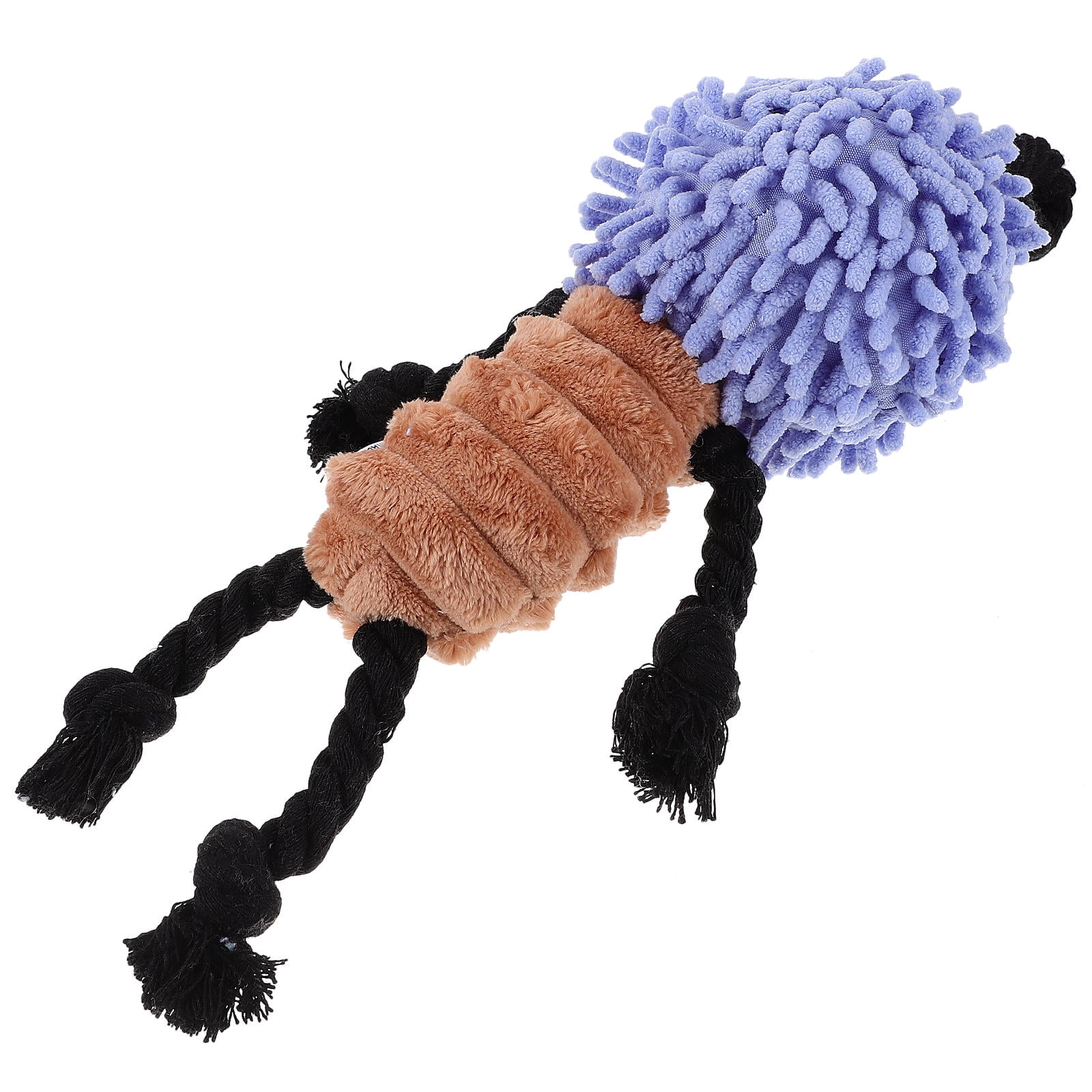BESTYASH Squeaky Dog Interactive Play Toy Rope Shape Violet 1 Set for ...